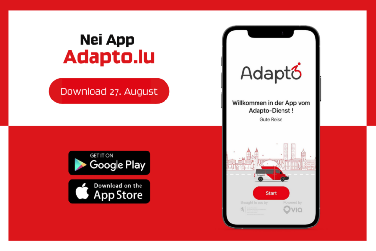 Launch of the new “Adapto.lu” mobile application - Mobiliteit.lu - a ...