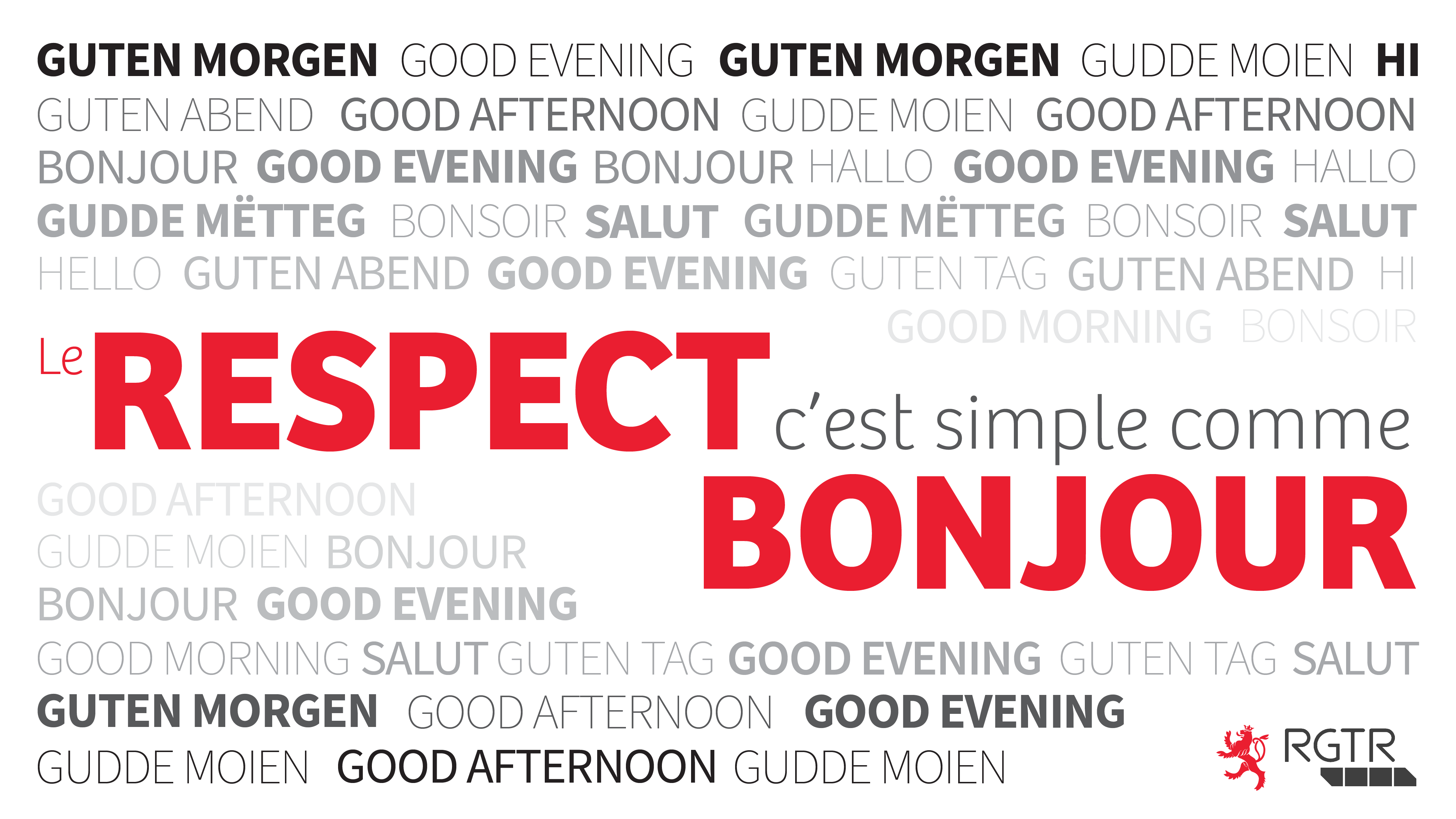 Respect is as easy as 1, 2, 3,! #dagvumrespekt - Mobiliteit.lu - a ...